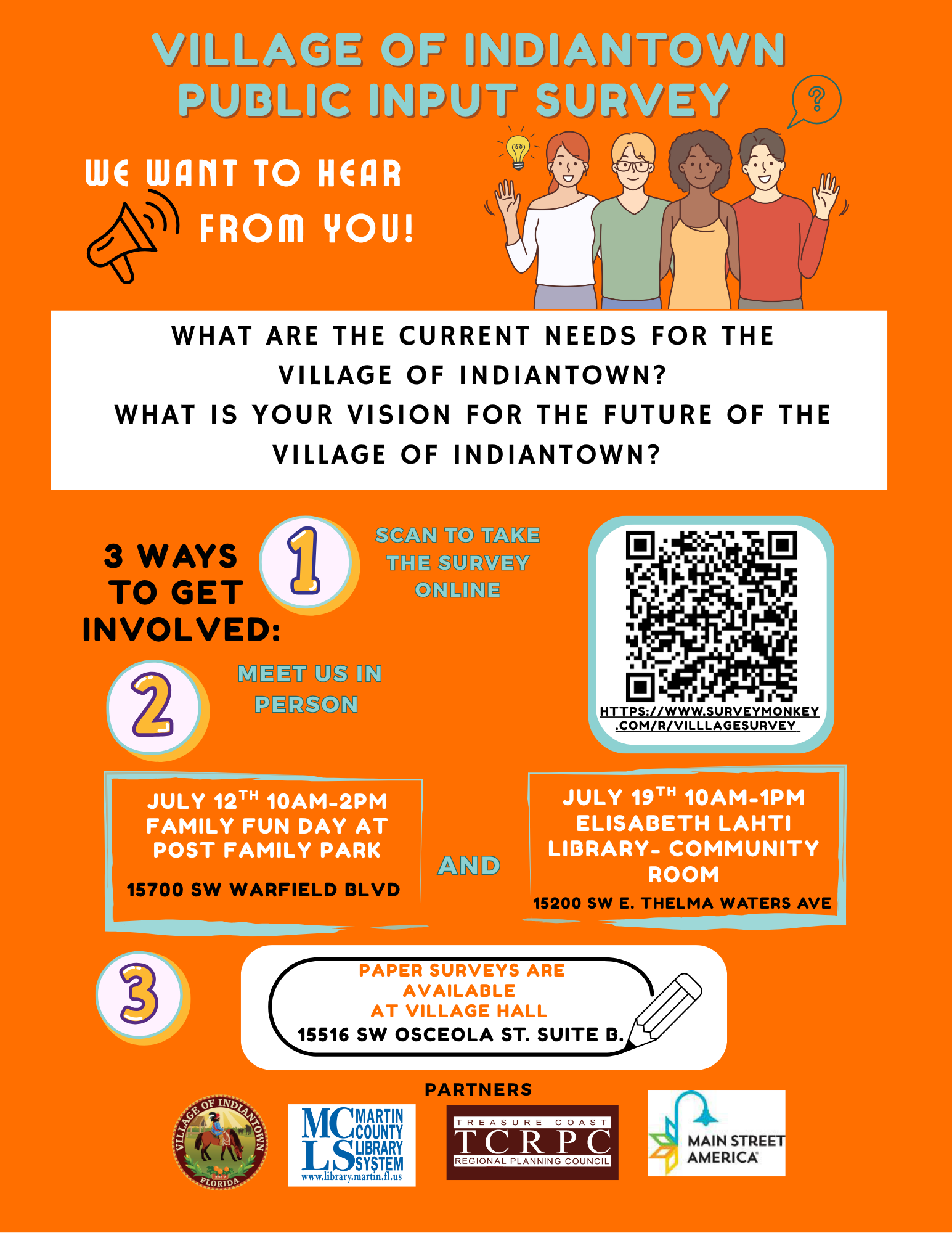 Village of Indiantown Public Input Survey | Indiantown FL